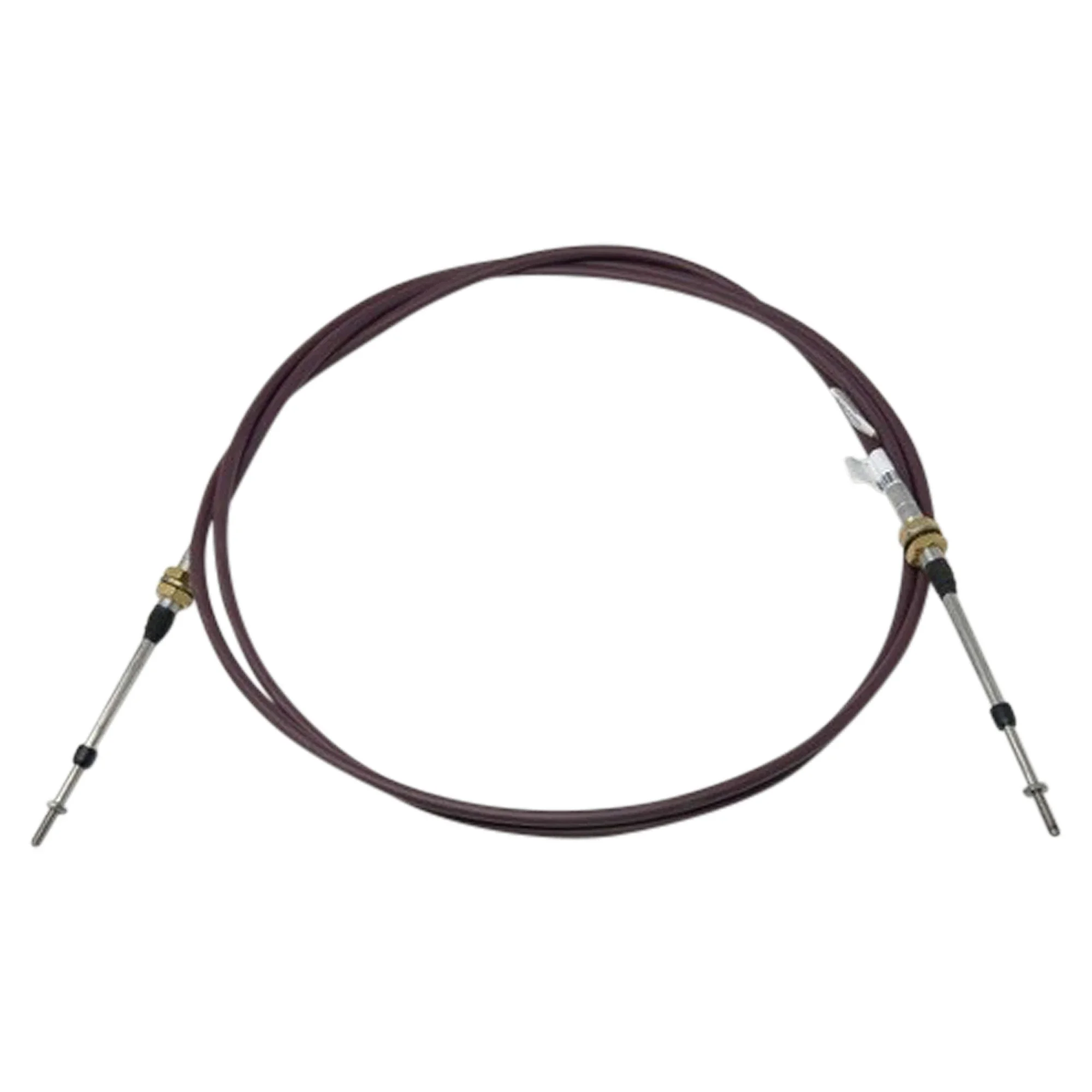 120" Long 2" Throw NO. 3 Push-Pull Throttle Cable with Double Bulkhead ...