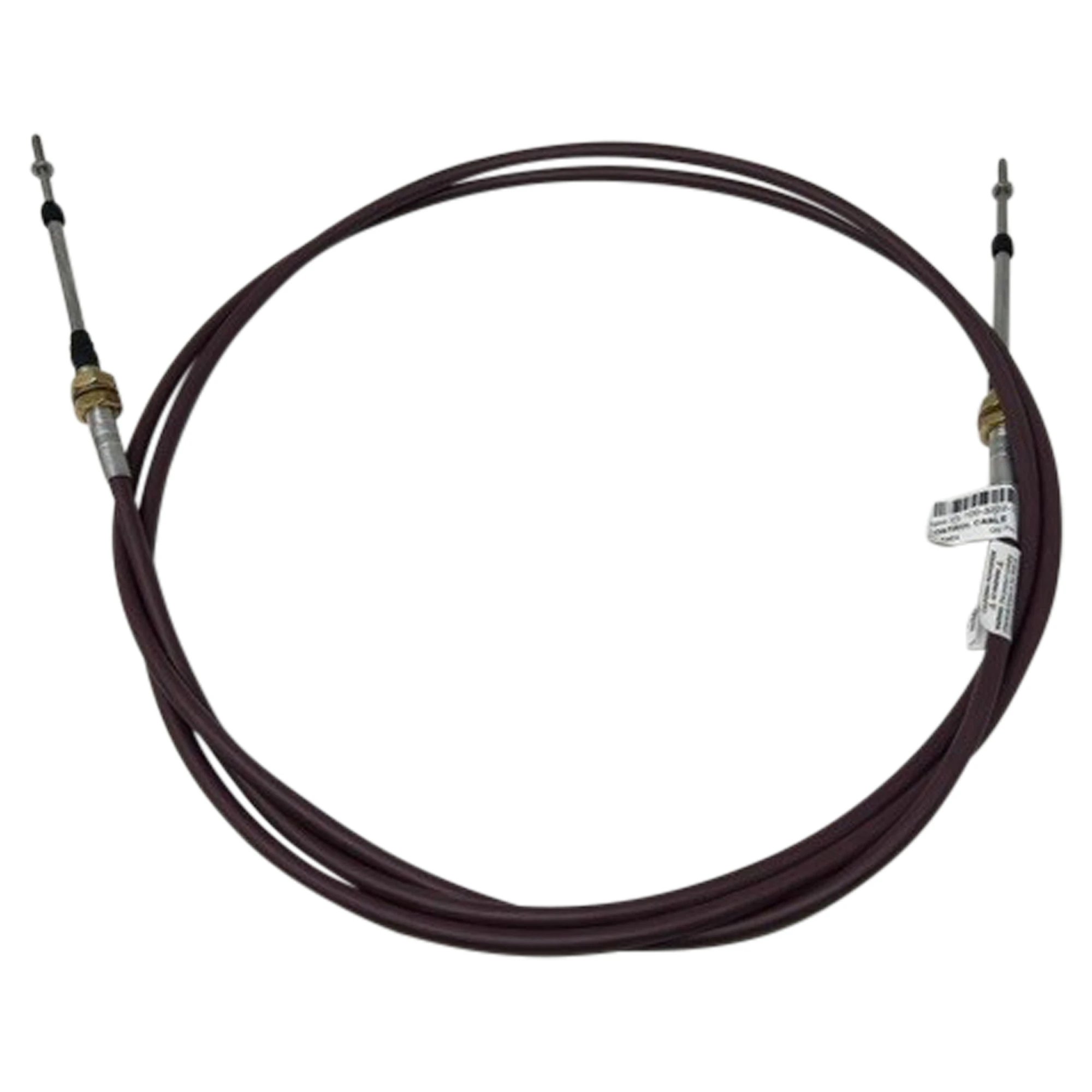 120" Long 2" Throw NO. 3 Push-Pull Throttle Cable with Double Bulkhead ...