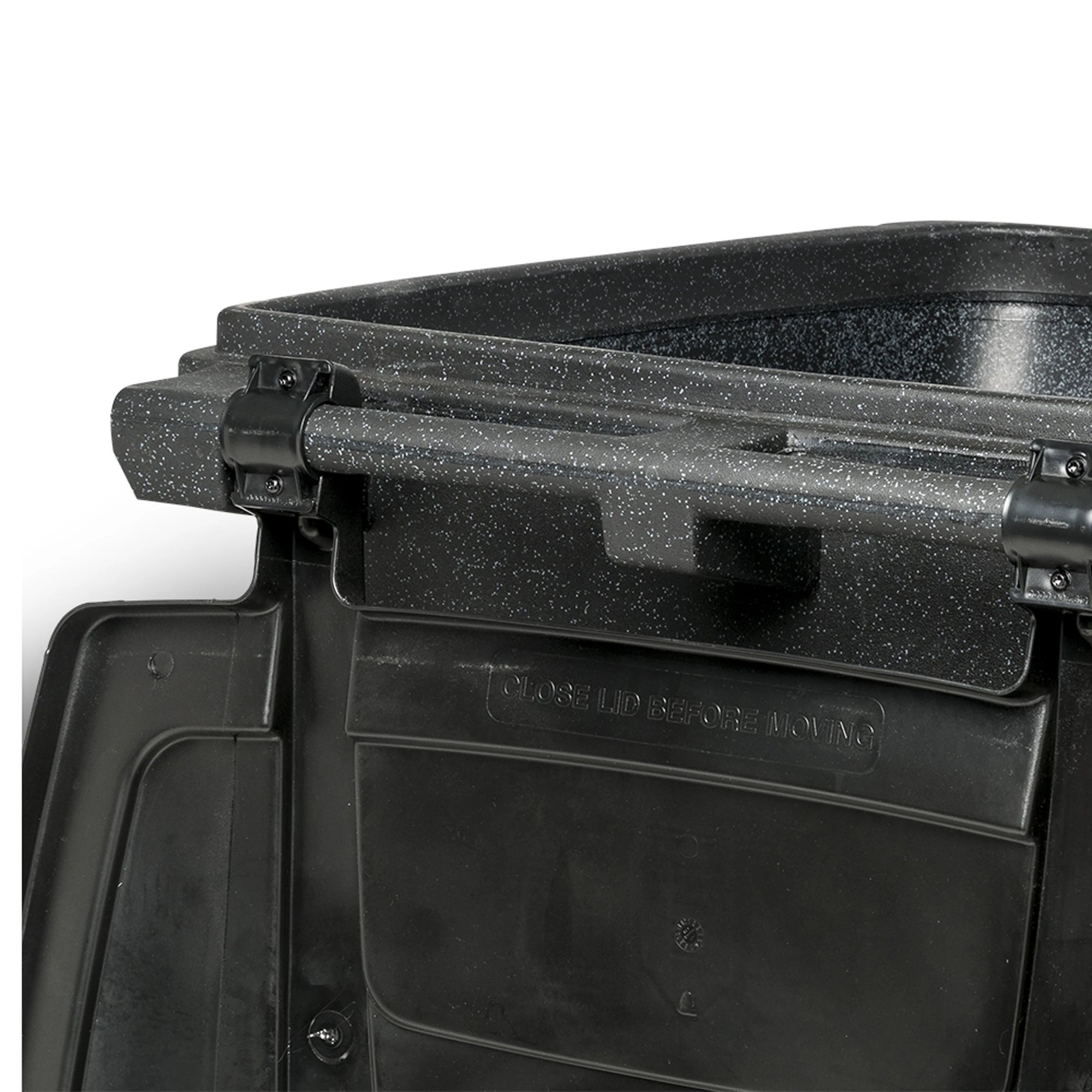 Toter® 96 Gal. Trash Can with Smooth Wheels and Lid, Blackstone ...
