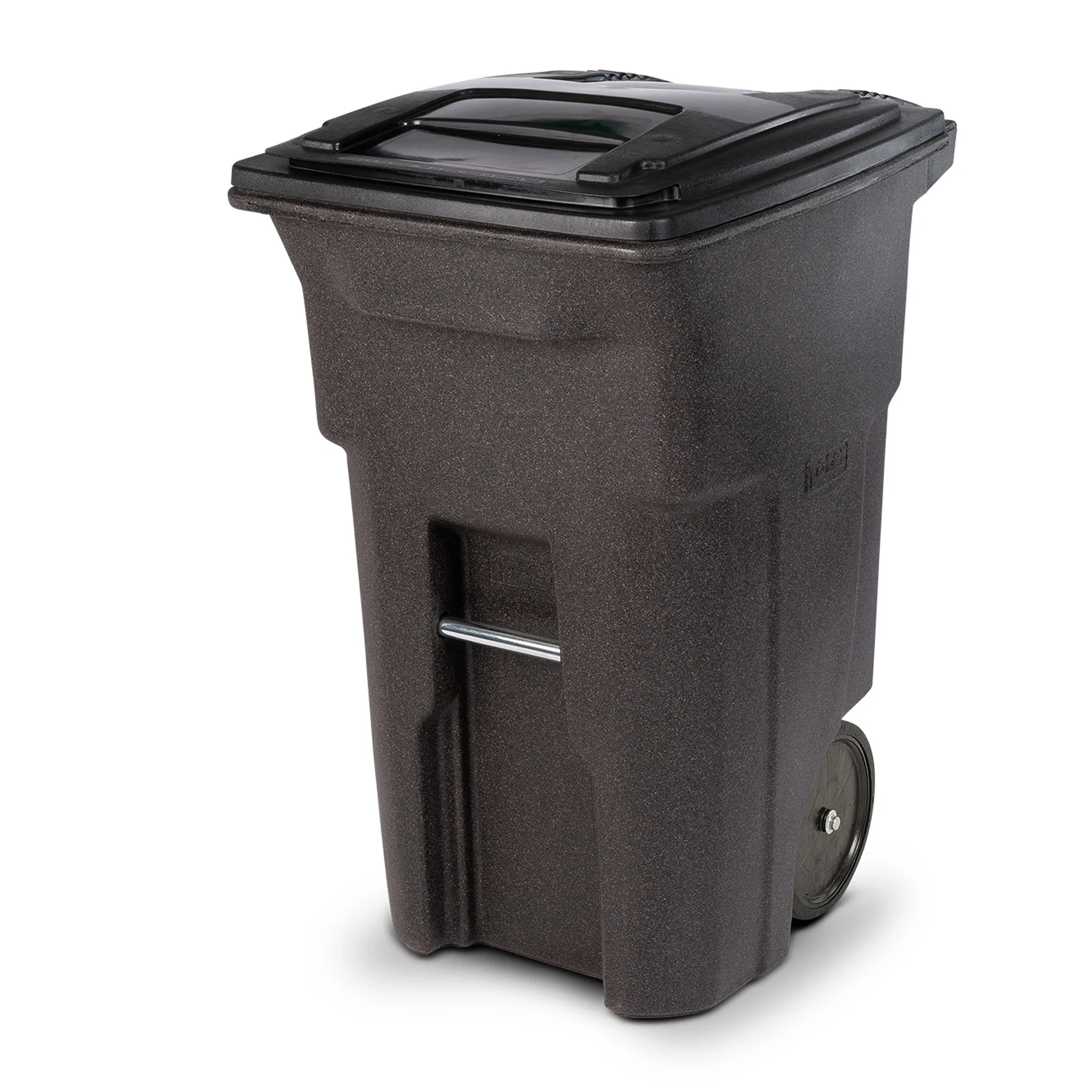 Toter® 64 Gal. Trash Can with Smooth Wheels and Lid - Brownstone ...