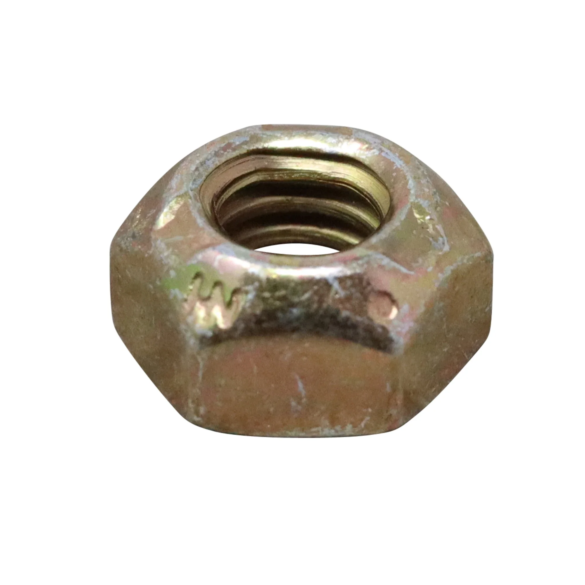 5/16"-18 USS Grade C Lock Nut Zinc/Wax | Wastebuilt.com