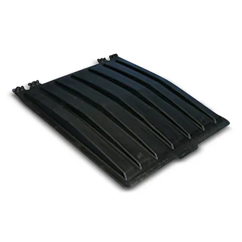 36" x 56" Single Wall Plastic Lid for 4 Yd Container | Wastebuilt.com