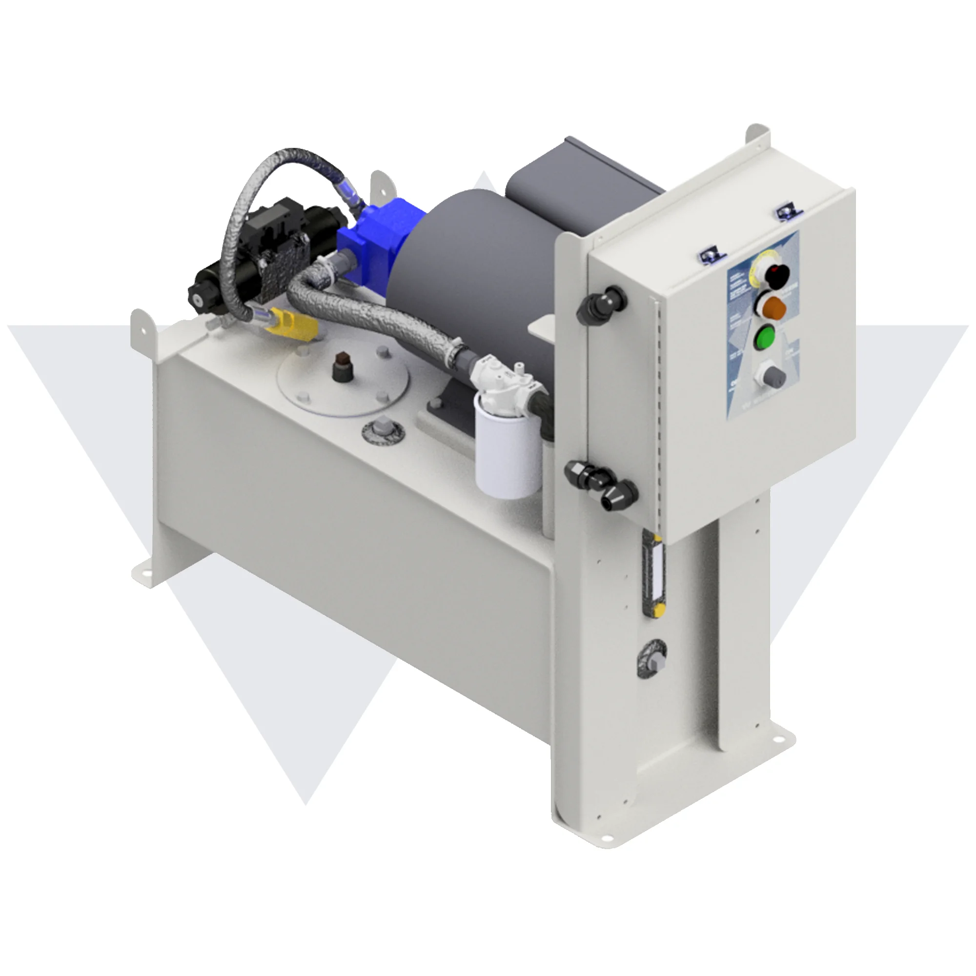 Wastequip® 10HP/1PH 25 GAL 245,345, 445 POWER UNIT | Wastebuilt.com