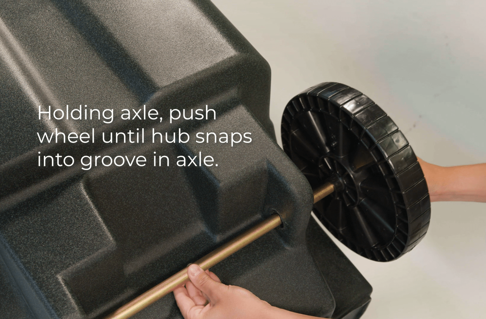 Toter® Replacement Snap-on Wheel Kit for 96 Gal. Two Wheel Trash Can ...