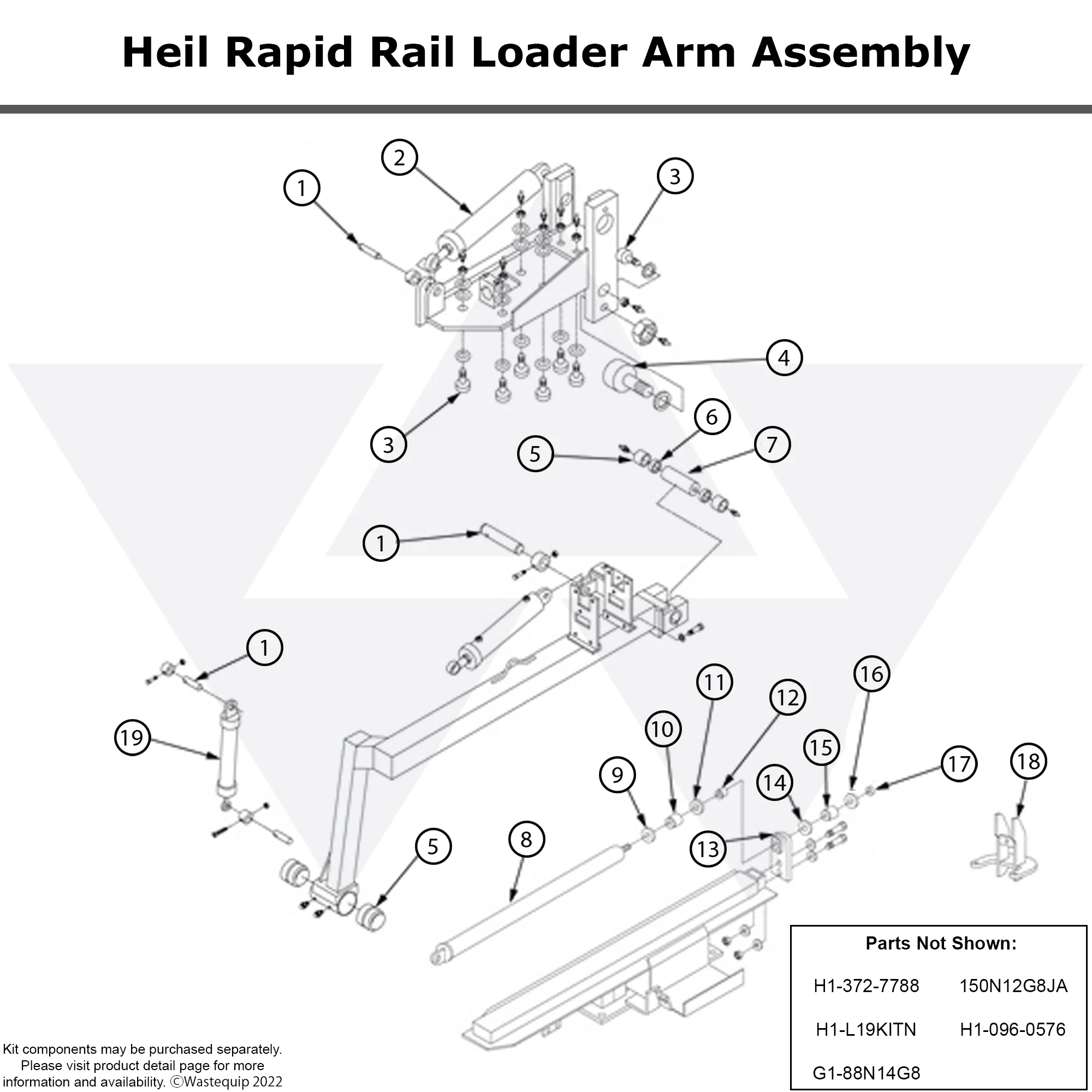 Wastebuilt® Replacement for Heil Rapid Rail Loader Arm | Wastebuilt.com