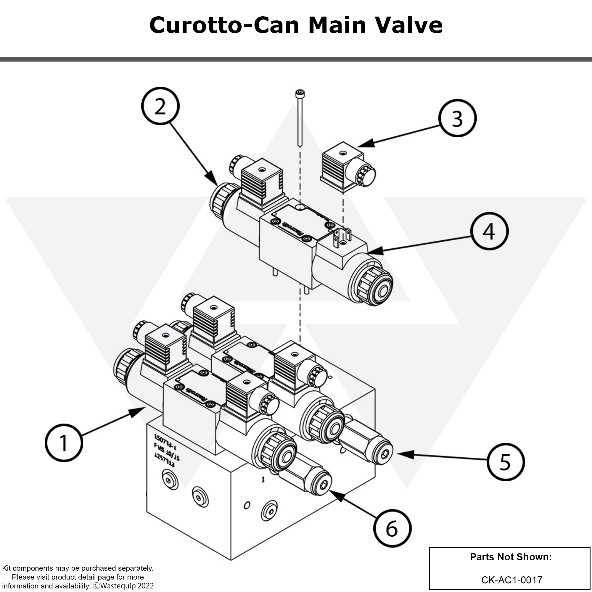 Wastebuilt® Replacement for Curotto-Can Main Valve Assembly ...