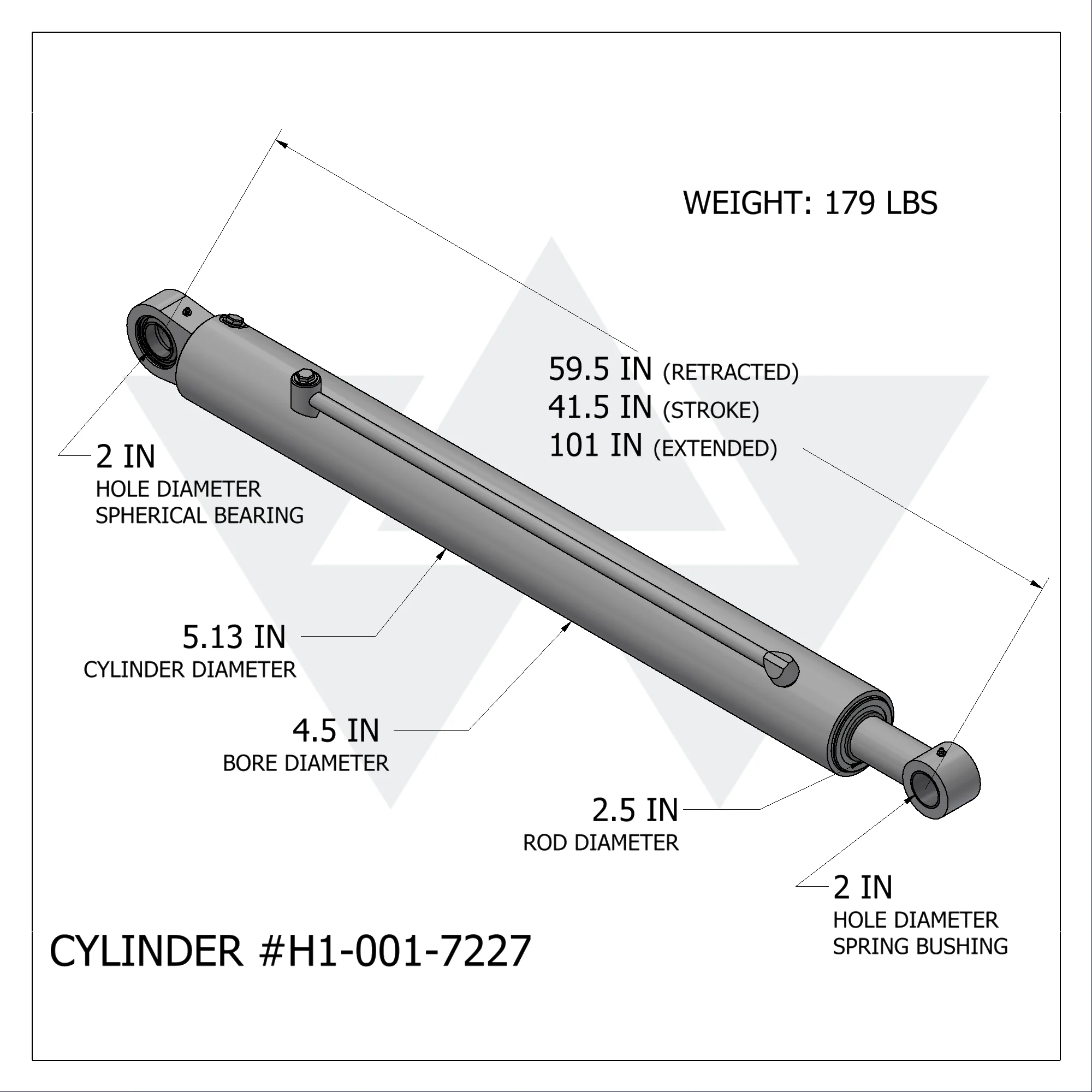 Wastebuilt® Replacement for Heil Arm Cylinder | Wastebuilt.com