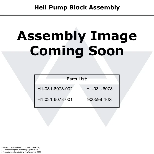Wastebuilt® Replacement for Heil Pump Block Assembly | Wastebuilt.com