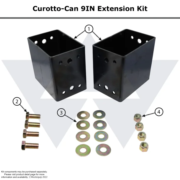 Wastebuilt® Replacement for Curotto-Can 9" Extension | Wastebuilt.com