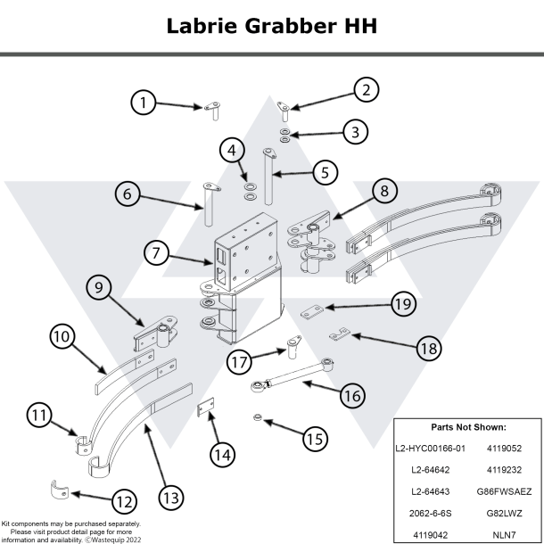 Wastebuilt® Replacement for Labrie Grabber Helping Hand | Wastebuilt.com