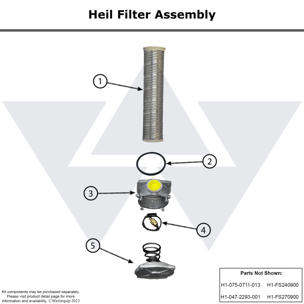 Wastebuilt® Replacement for Heil Filter, In Tank, Assembly | Wastebuilt.com